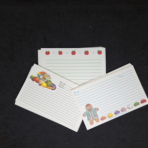 Twenty Five Vintage Current Mixed Themed Recipe Cards. Apples ...