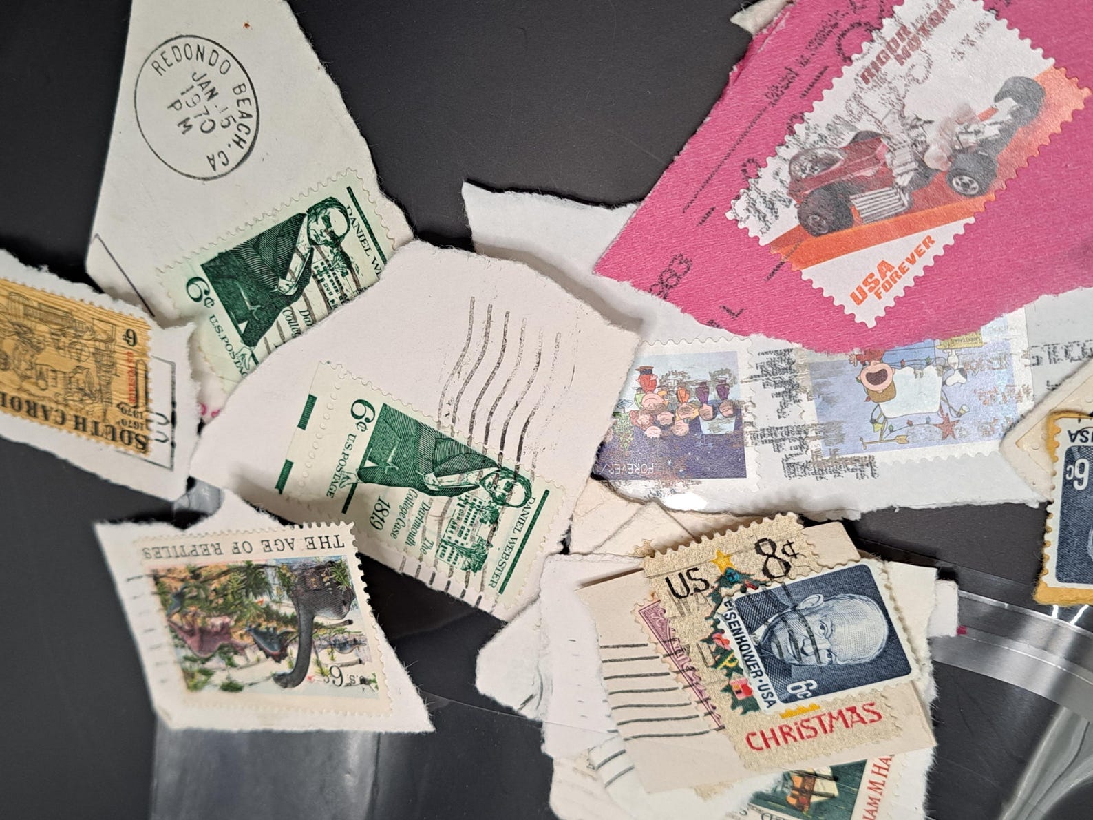 Junky Crafting Postage Stamps. Approximately 100 Postal Ephemora ...