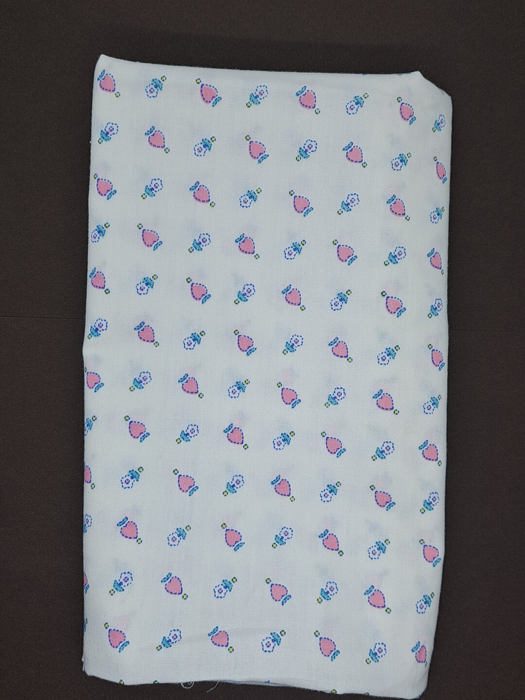 Sweet Heart and Flower Fabric. Cuddle Prints by Fabri-quilt Inc. Pink ...