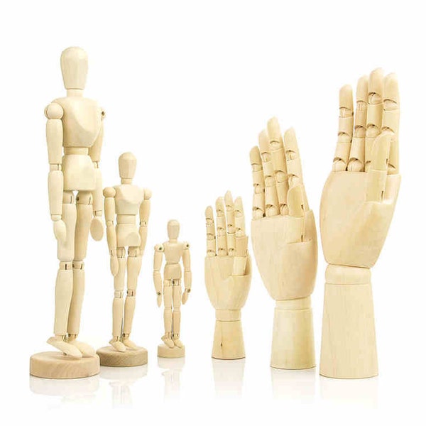 Wooden Artist Doll - Etsy UK
