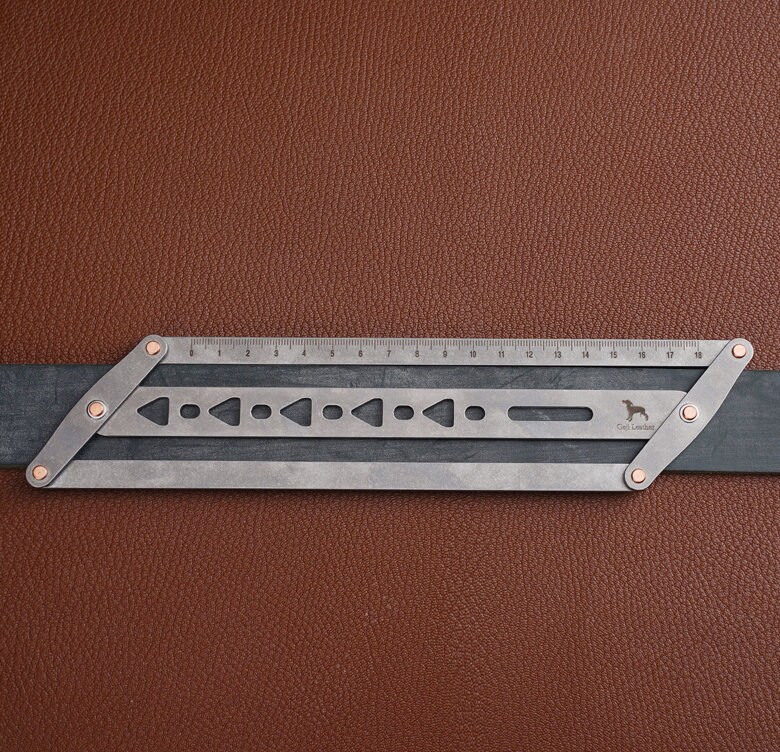 Belt-assisted Positioning Punch Ruler Belt Ruler Leather - Etsy