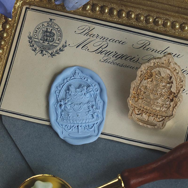 Cake and Candles Wax Seal Stamp, Candlestick Wax Seal Stamp Gift ...