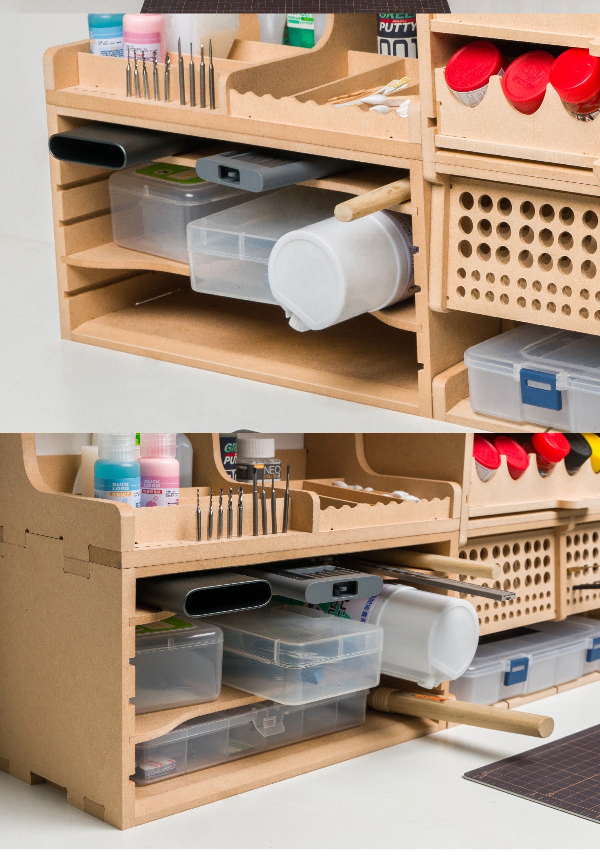 Wooden Tool Shelfleathercrafts Tools Holdertools - Etsy