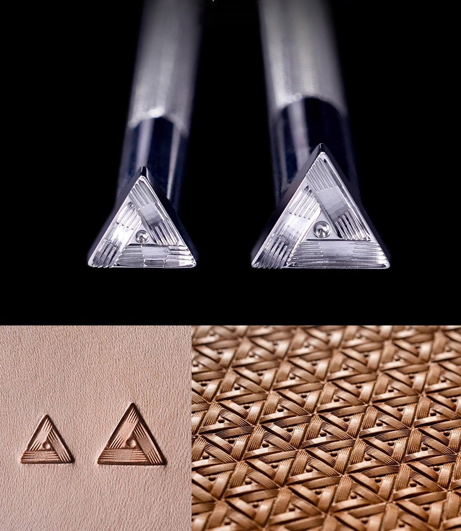 Triangular Basket Weave DIY Handmade Leather Carving Tool,leather ...