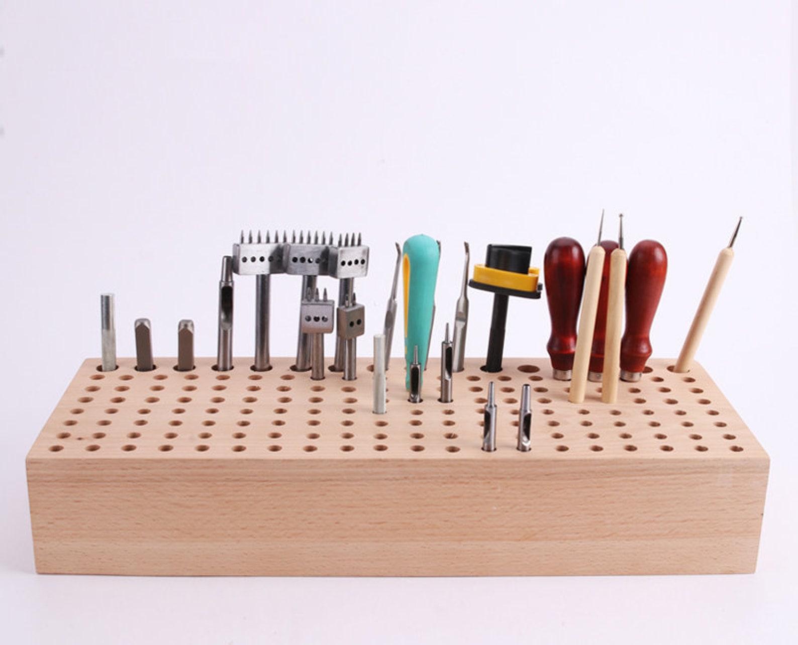 Leather Crafts Beech Tools Holderwooden Leather Tool Storage - Etsy