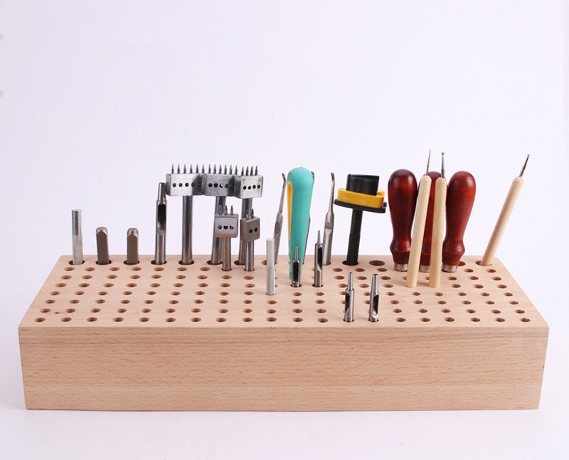 Leather Crafts Beech Tools Holderwooden Leather Tool Storage - Etsy