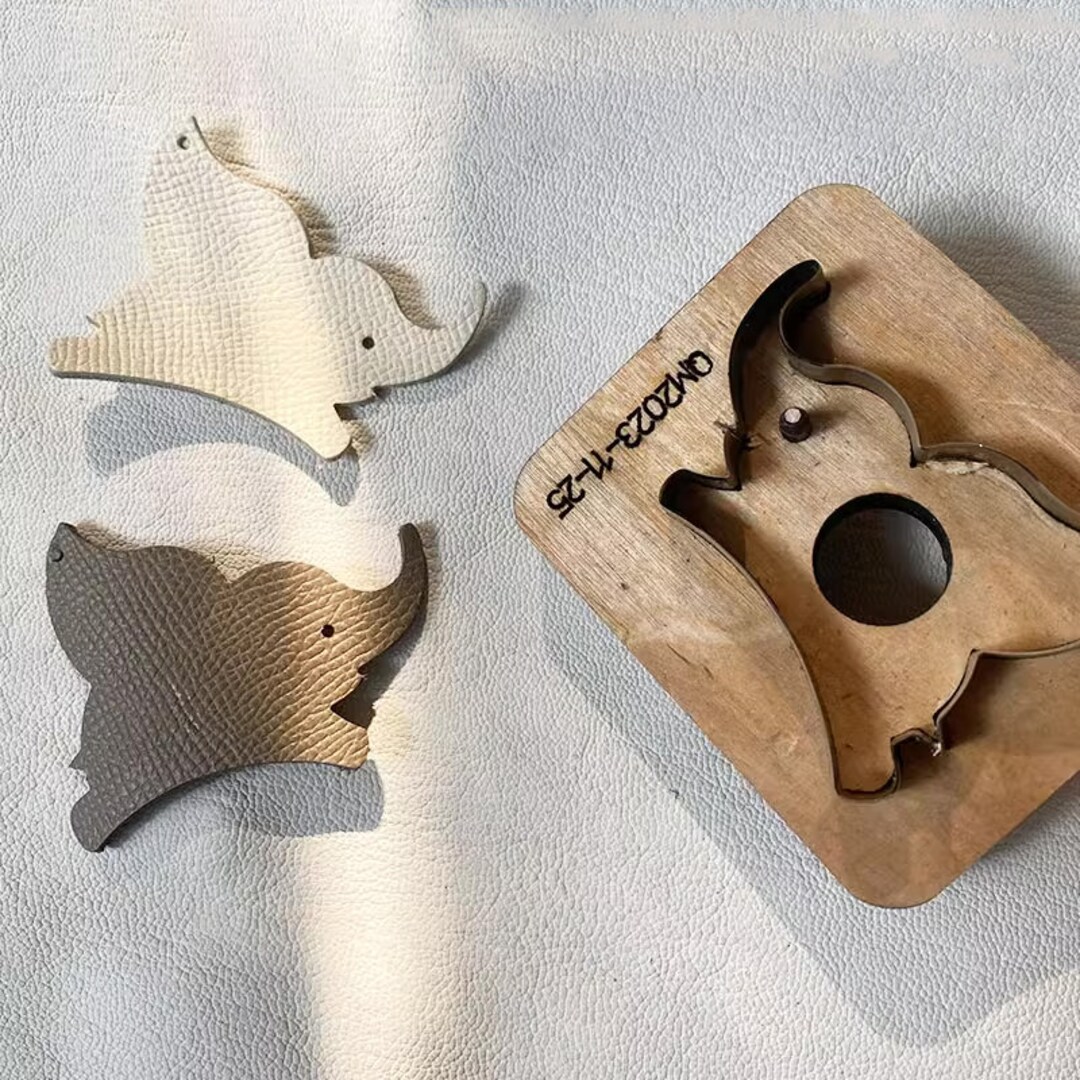 Elephant Leather Punch Die Cut Mold,flying Elephants DIY Cutting Die ...