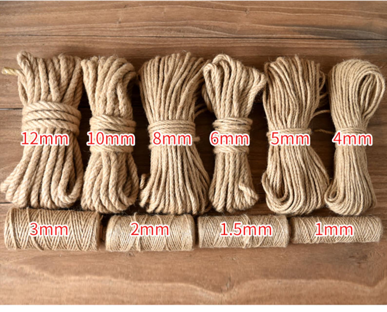 Jute Rope,natural Jute Twine for Packaging, Gift Wrapping,decorative ...