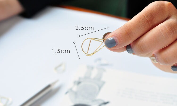 50 PCS Teardrop Paper Clips 3 Colors for Choosepaperclips | Etsy