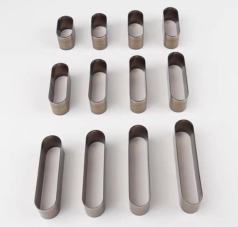 Elliptical Flat Hole Die Cut, Rounded Rectangle Steel Leather Cutting ...