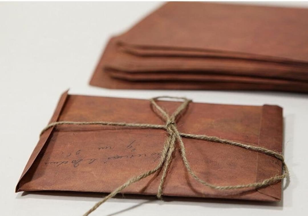 100 PCS Envelopes Set, Vintage Style Gift Card Envelopes, Mini Coin ...