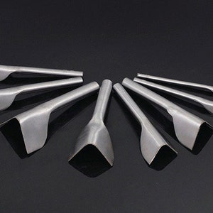 Multiple Sizes DIY Leather Cutter,v Shape Corner Punch Leather Tool ...