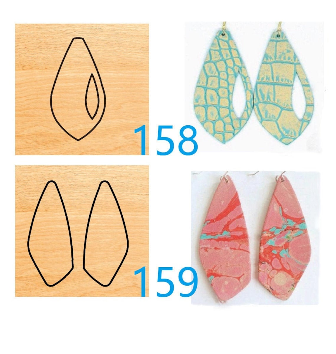 Leather Cutting Dieleather Earring Die Cutcustom Size - Etsy