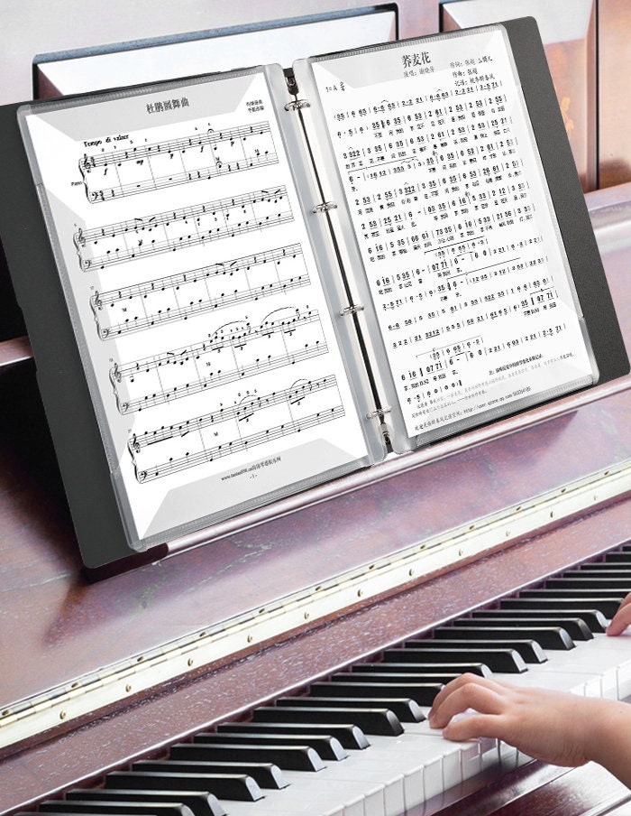Sheet Music Folder,piano Score Book,transparent Soft Cover Album for ...