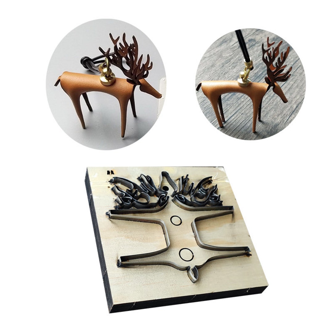 Deer Pendant Leather Punch Die Set,diy Deer Pendant Decoration Leather ...