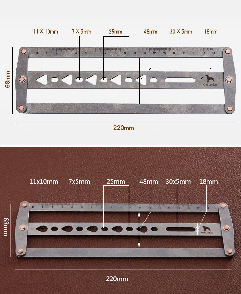 Belt-assisted Positioning Punch Ruler Belt Ruler Leather | Etsy