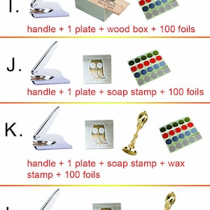 7-colors! Custom Hand Embosser Stamp,personalized Embosser Stamp,logo ...