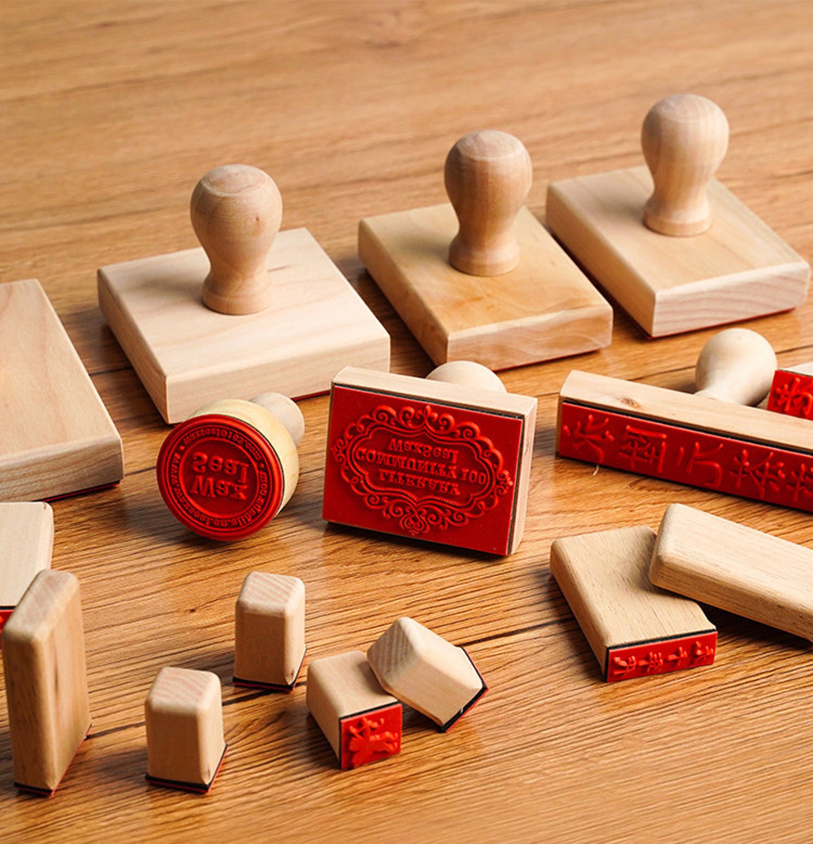 Custom Rubber Stampcustom Wood Stampspersonalized Logo Wood - Etsy