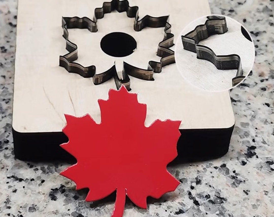 Maple Leaf Cutting Die,maple Leaf Custom Leather Punch Die Cut Mold,leather Crafts Kraft Tool ...