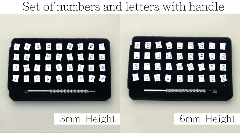 Number & Alphabet Metal Stamp Letter Punch Stamp Metal Jewelry Leather ...