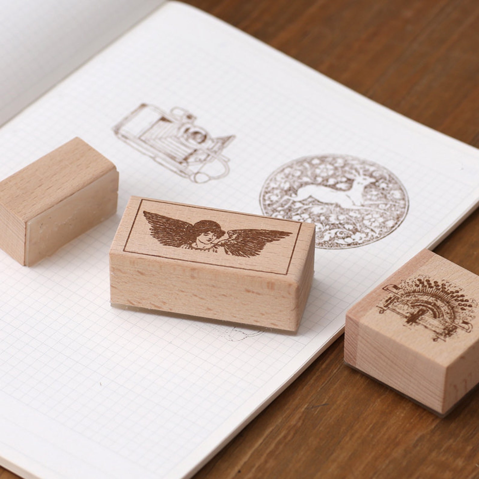 Custom Wood Stampcustom Rubber Stampspersonalized Logo Wood | Etsy