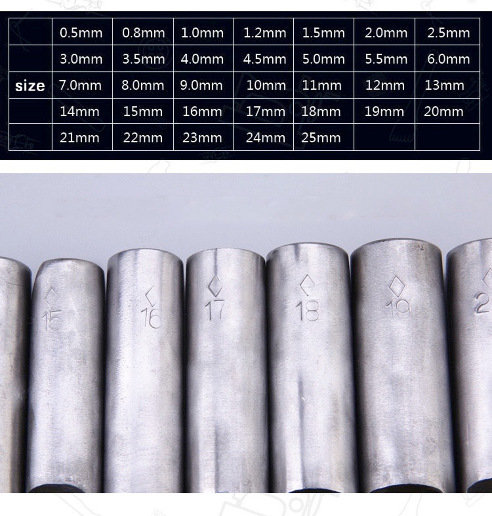 Leather Round Punch round Hole Punch Hole Tool 1 Mm-25 Mm - Etsy