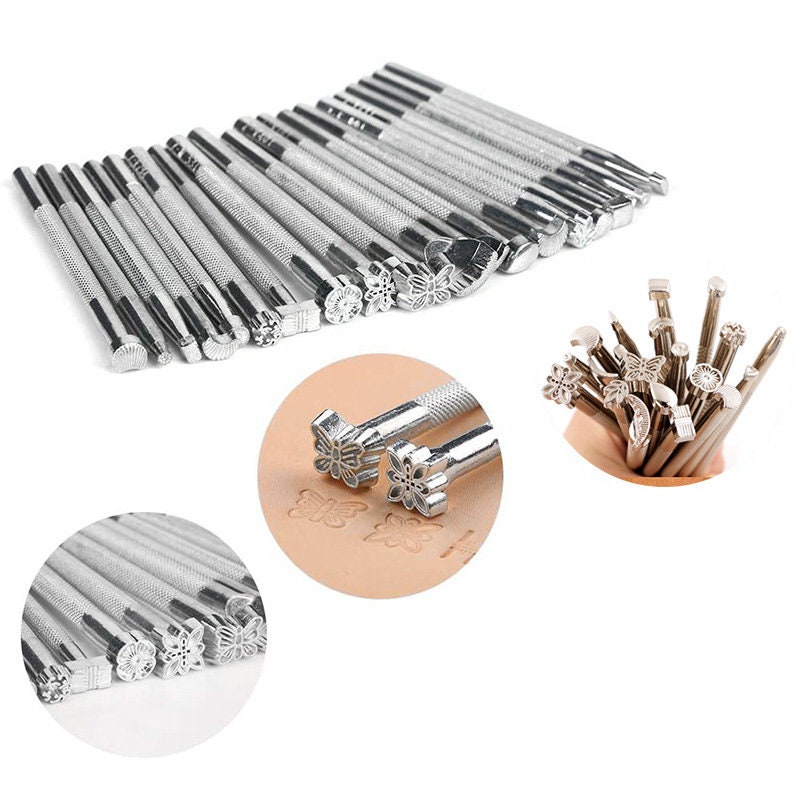 Leather Carving Tool 20 PCS Set Leather Craving Craft Stamp - Etsy Canada