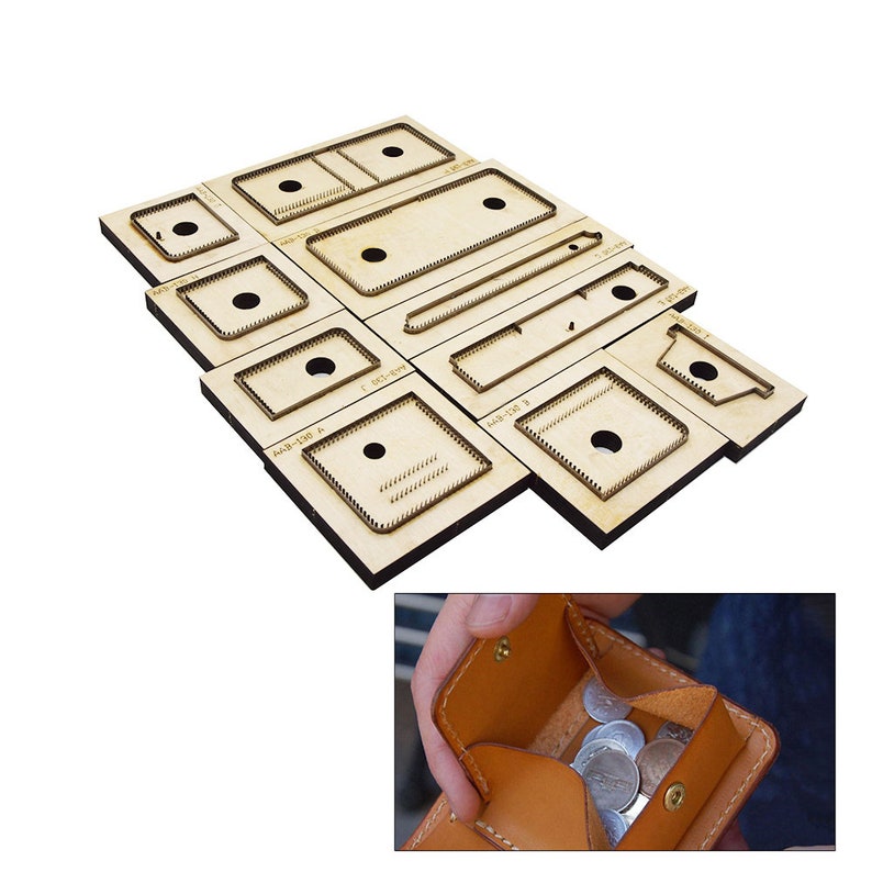 Wallet Custom Leather Punch Die SetMen's Wallet Leather | Etsy