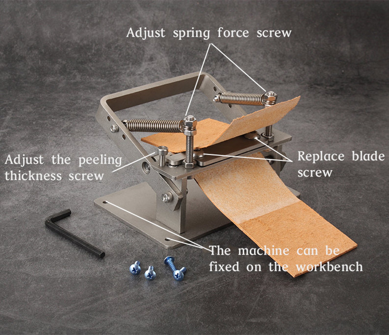 Leather Thinning Machine 1.15KG Cowhide Shovel Thinning - Etsy