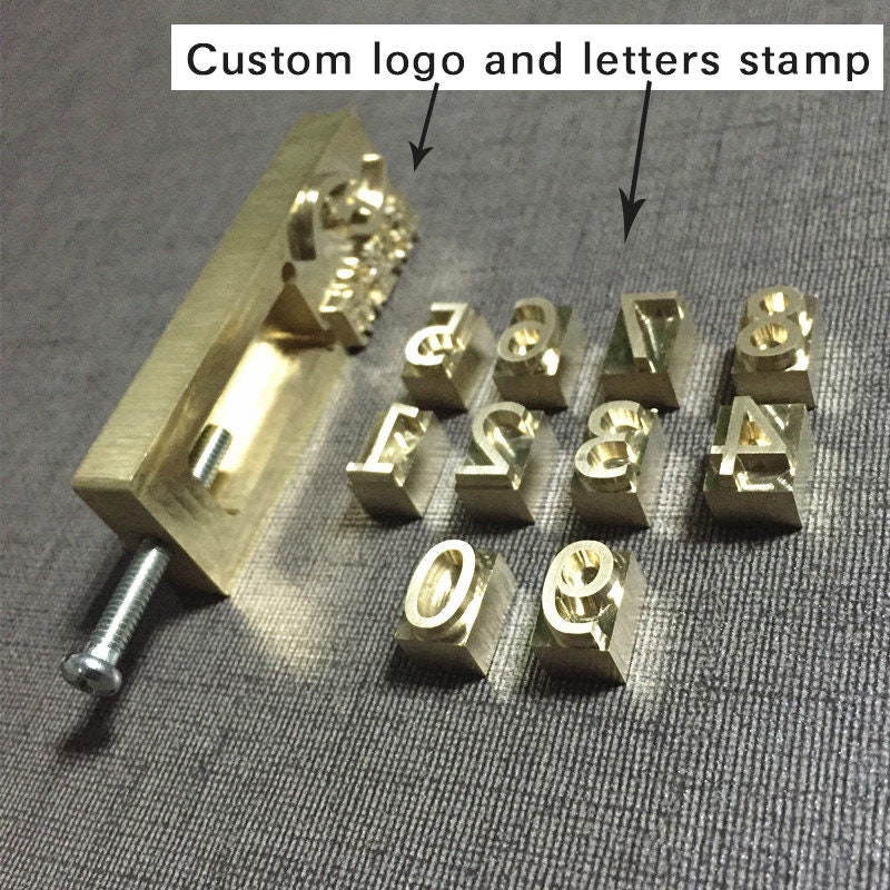 Custom Interchangeable Leather With Logo Stamp Set - Etsy