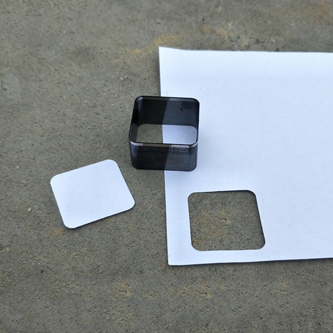 Custom Shape Steel Leather Cutting Die, Square Design Leather Punch Die ...