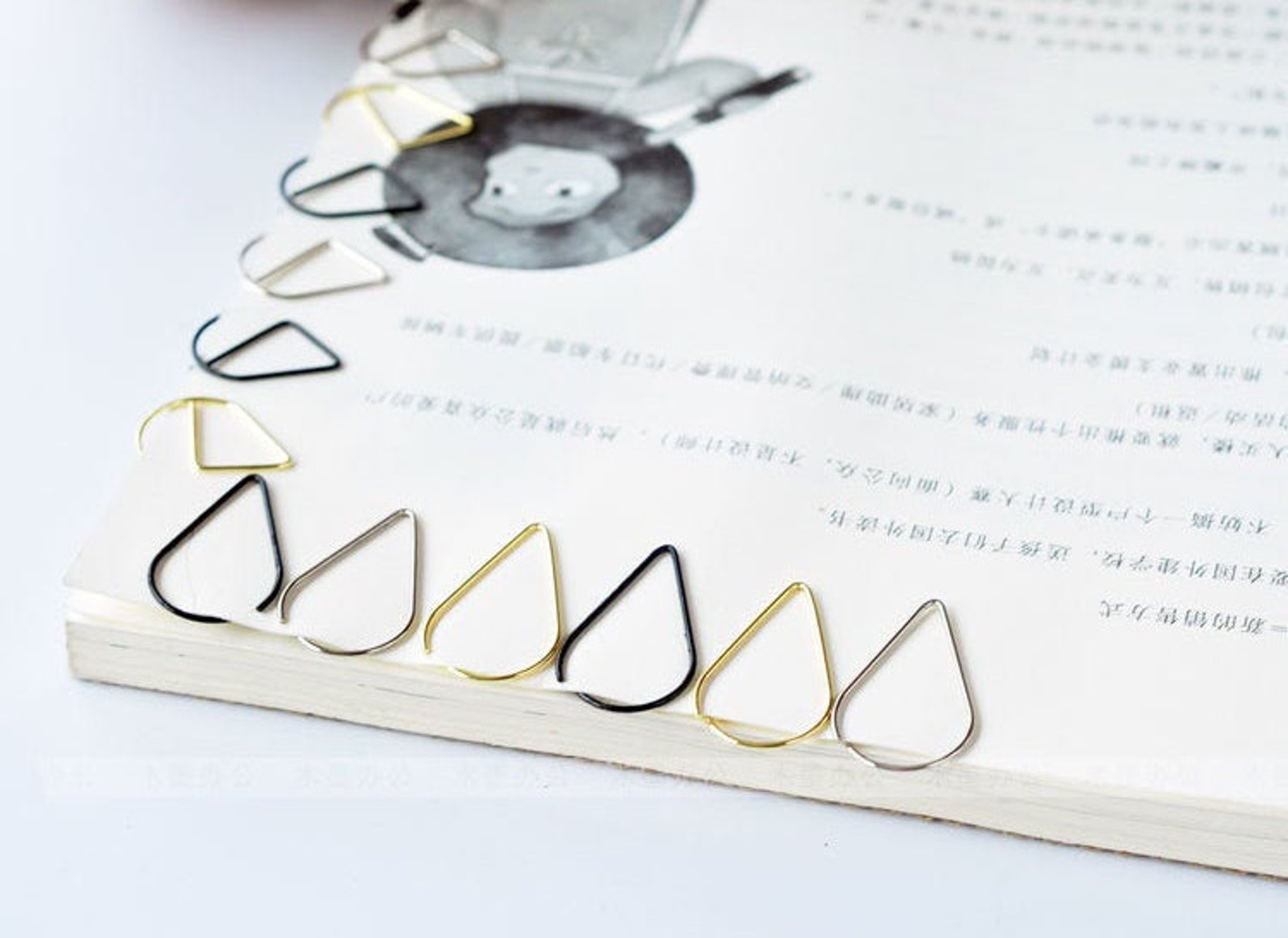 50 PCS Teardrop Paper Clips 3 Colors for Choosepaperclips - Etsy