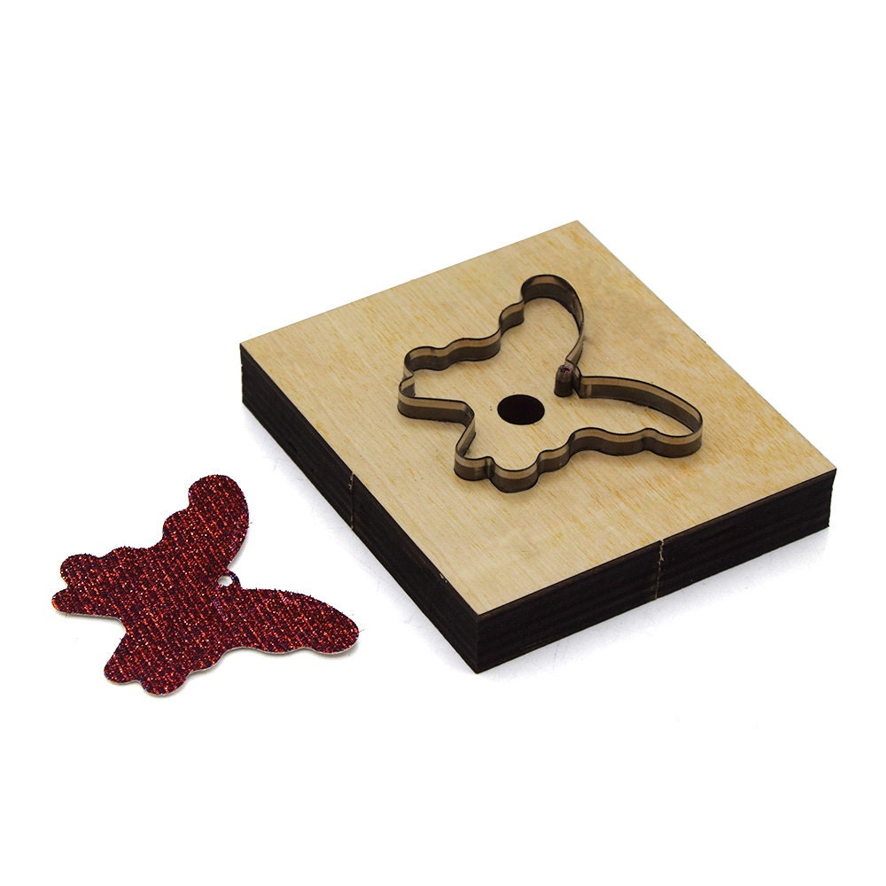 Butterfly Shape Custom Leather Cutting Diekeychain Leather - Etsy