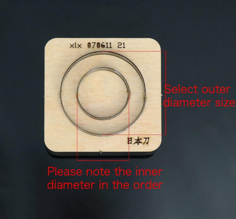 Personalized Double Round Leather Die Cutter, Ring Leather Crafts Tool ...