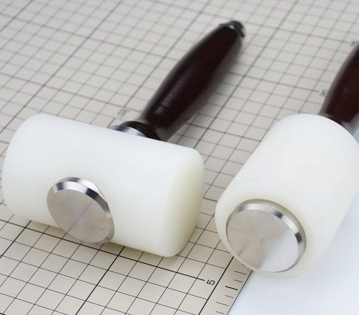 Leather Carving Hammer Nylon Hammer Tool With Wood Handle - Etsy