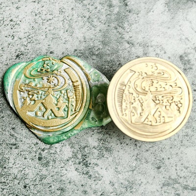 Snow Ball Wax Seal Stamp With Wood Handlesnow Ball Gift | Etsy