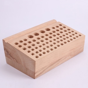 Leather Crafts Beech Tools Holder,wooden Leather Tool Storage Rack ...