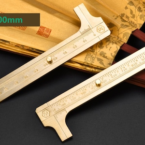 Brass Mini Sliding Gauge Vernier Caliper,micrometer Gauge,pocket ...