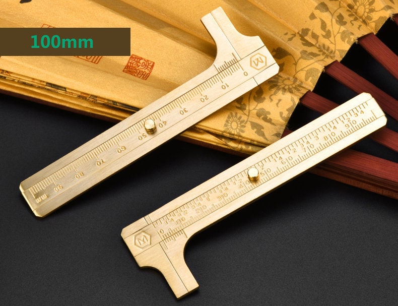 Brass Mini Sliding Gauge Vernier Caliper,micrometer Gauge,pocket ...