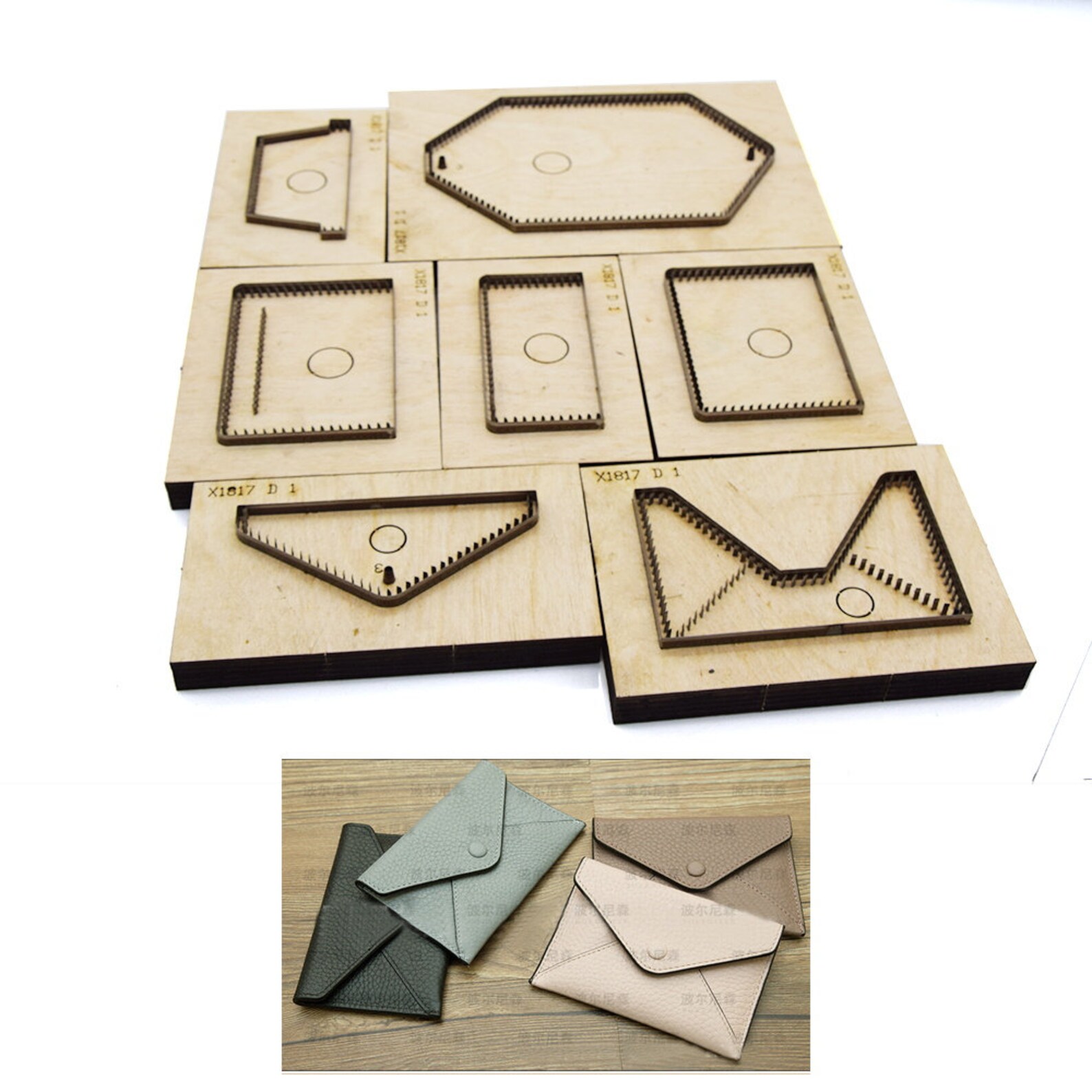 Custom Mini Envelope Bag Shape Leather Punch Diecoin Purse | Etsy