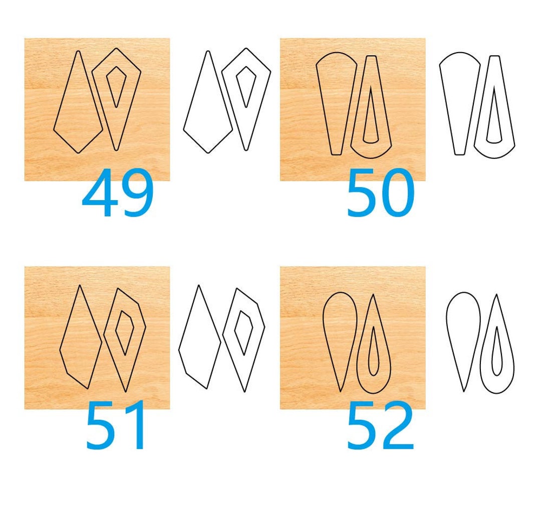 Irregular Shape Leather Cutting Die,custom Size Earring Die Cut ...