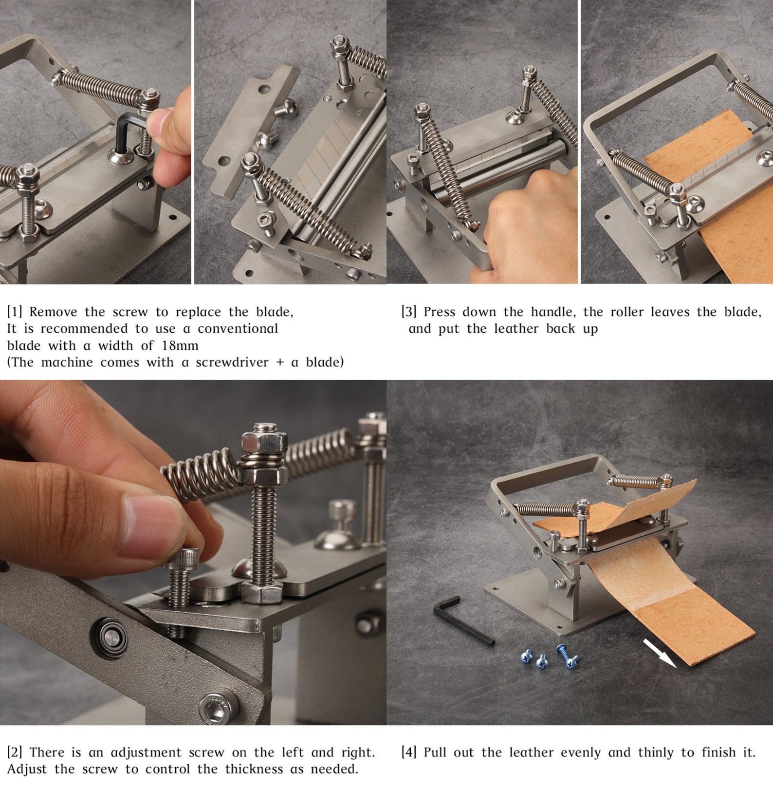 Leather Thinning Machine 1.15KG Cowhide Shovel Thinning - Etsy