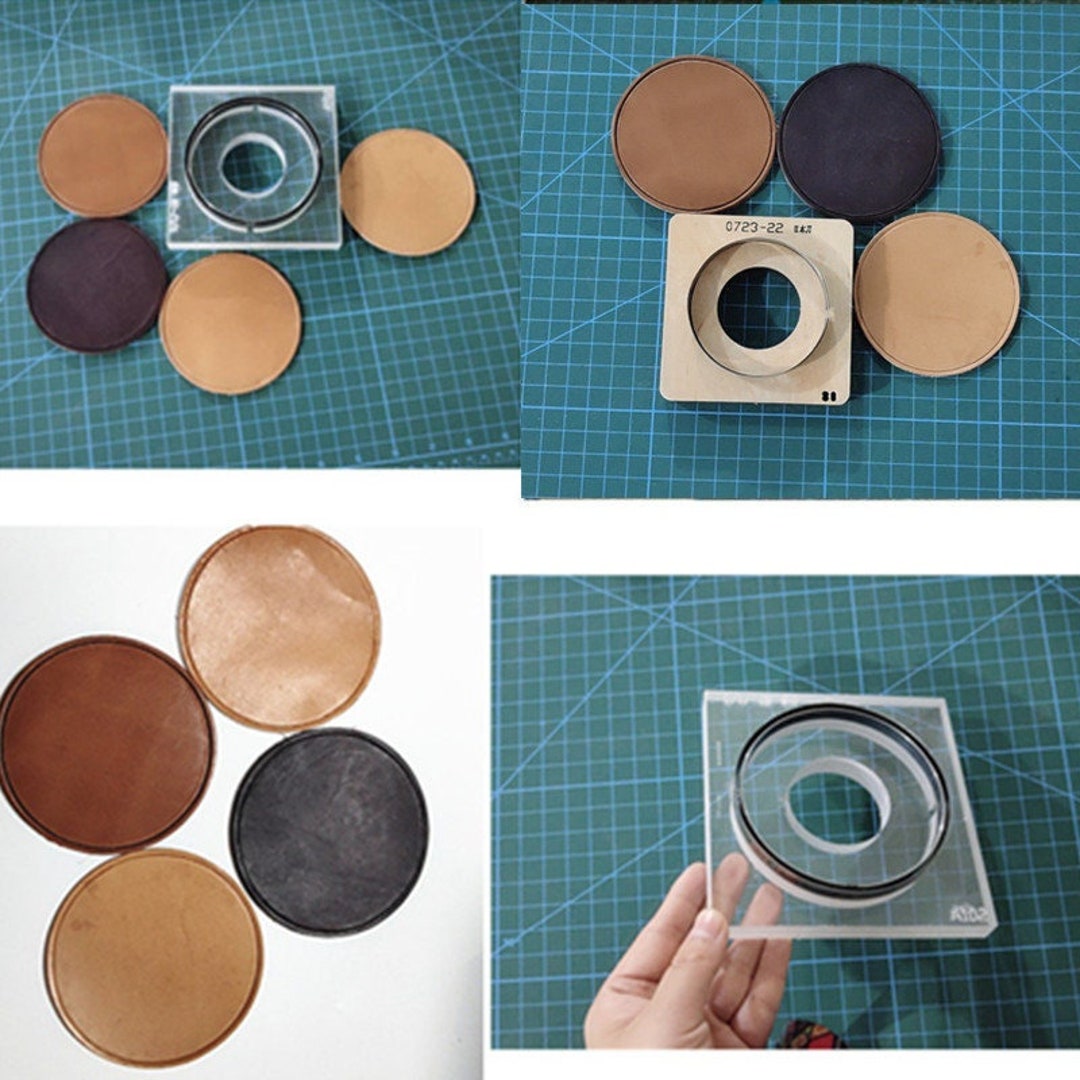 10cm Round Indentation Coaster Leather Cutting Die Cut Mold, Custom ...