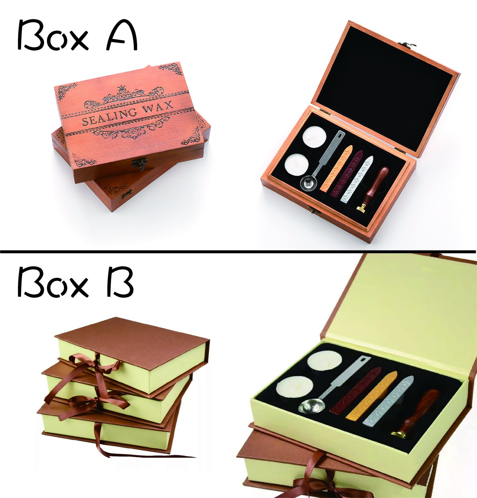 Animal Wax Seal Stamp Collection,wax Seal Stamp Gift Wrapping With Wood ...