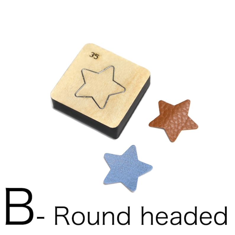Star Leather Punch Die Cut Mold, Five-pointed Starleather Crafts Kraft ...