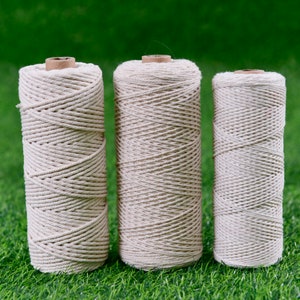 Cotton Thread for Weaving,cotton Twisted Cord 1mm,2mm,3mm,4mm,5mm,6mmm ...