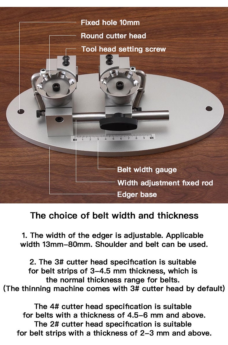 Professional Belt Fast Edging Machine, Leather Craft Belt Size Edge ...