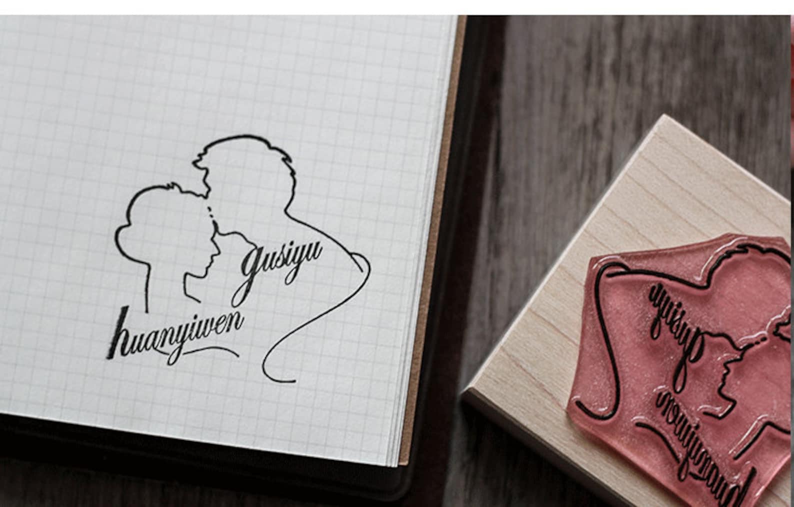 Custom Wood Stampcustom Rubber Stampspersonalized Logo Wood | Etsy