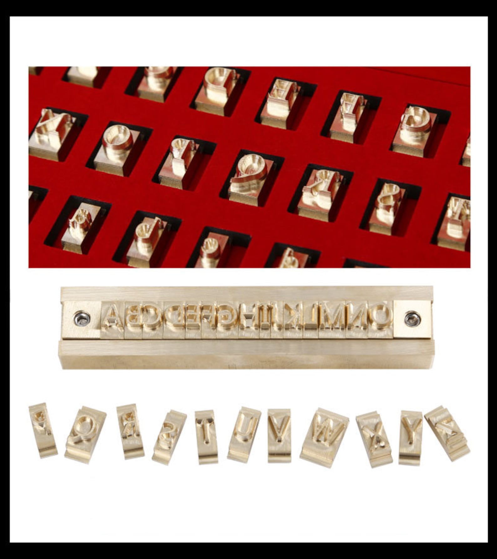 Leather Stamp Set Alphabetnumber&symbolcustom - Etsy