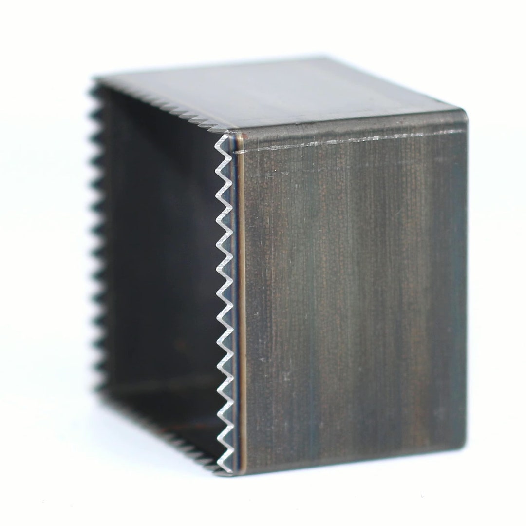 Square Serrated Die Cutting Die, Rectangle Design Leather Punch Die Cut ...